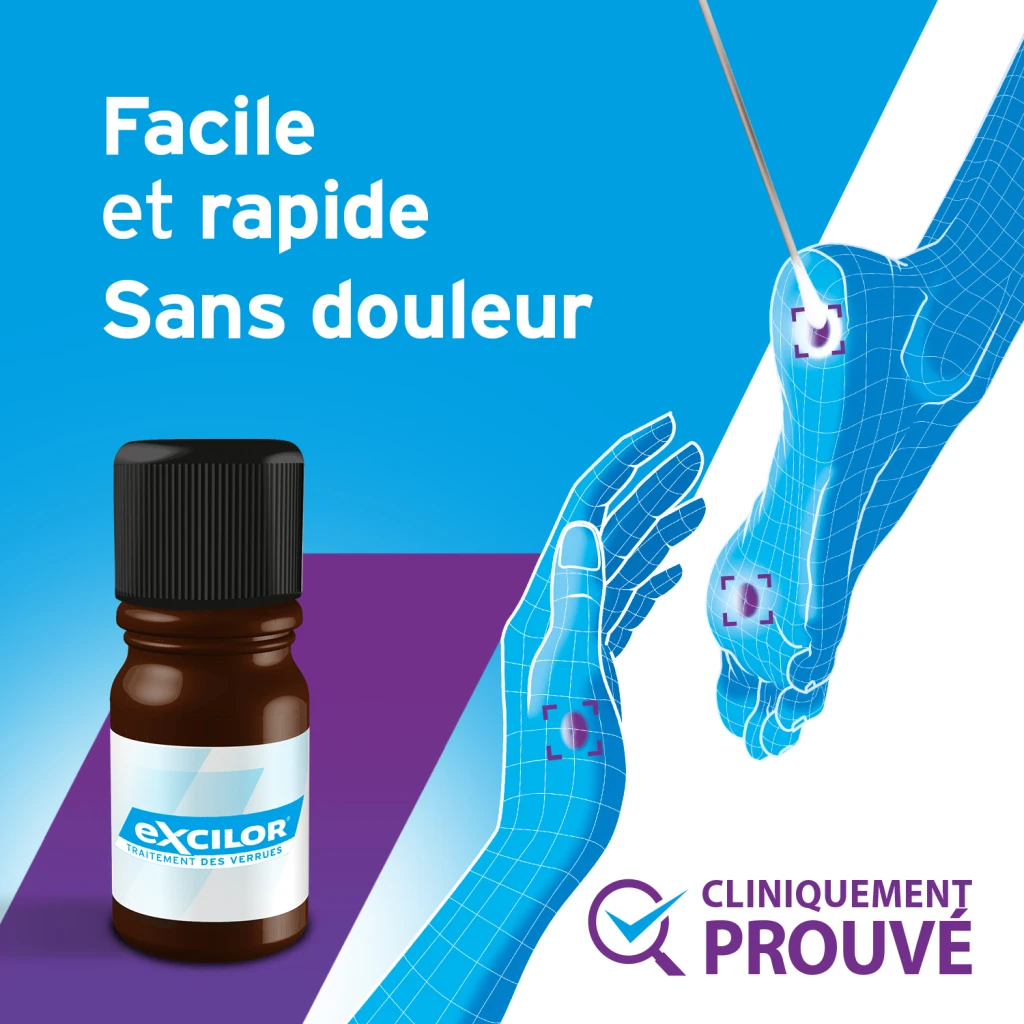 Excilor Traitement des Verrues Gel Acide 4ml
