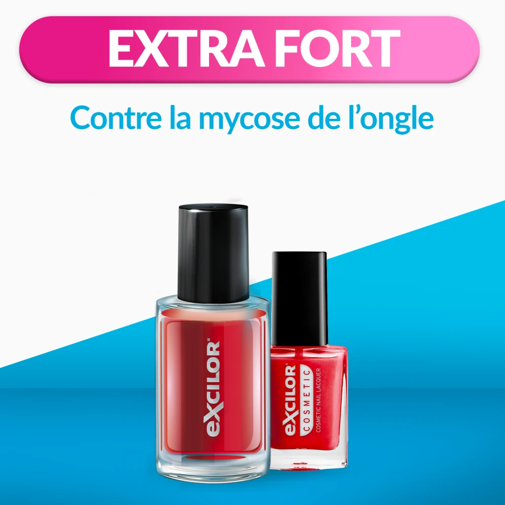 Excilor Forte Color Rouge traitement mycose de l'ongle
