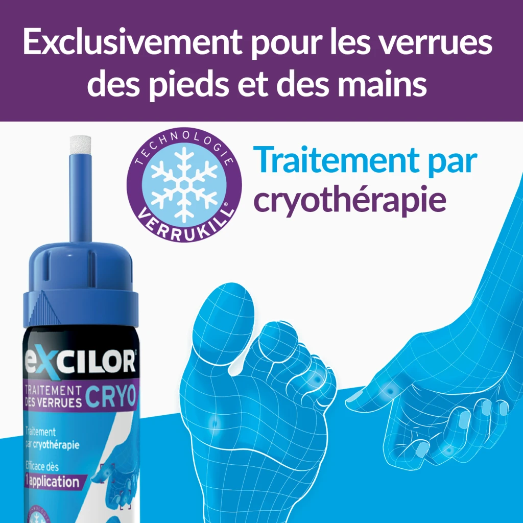Excilor Cryo Verruxit traitement verrue par le froid