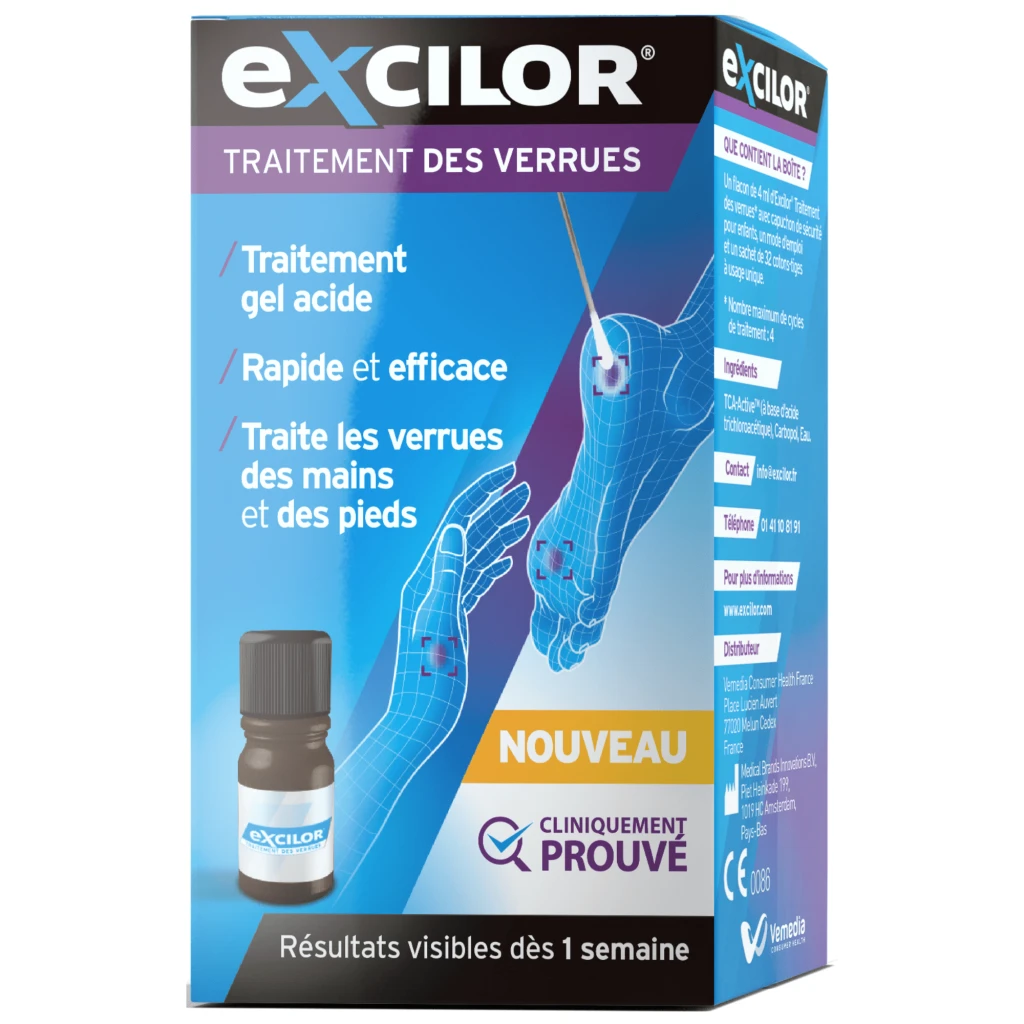 Excilor Traitement des Verrues Gel Acide 4ml