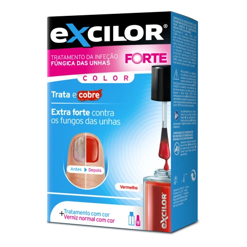Excilor Forte Color Red contra os fungos das unhas